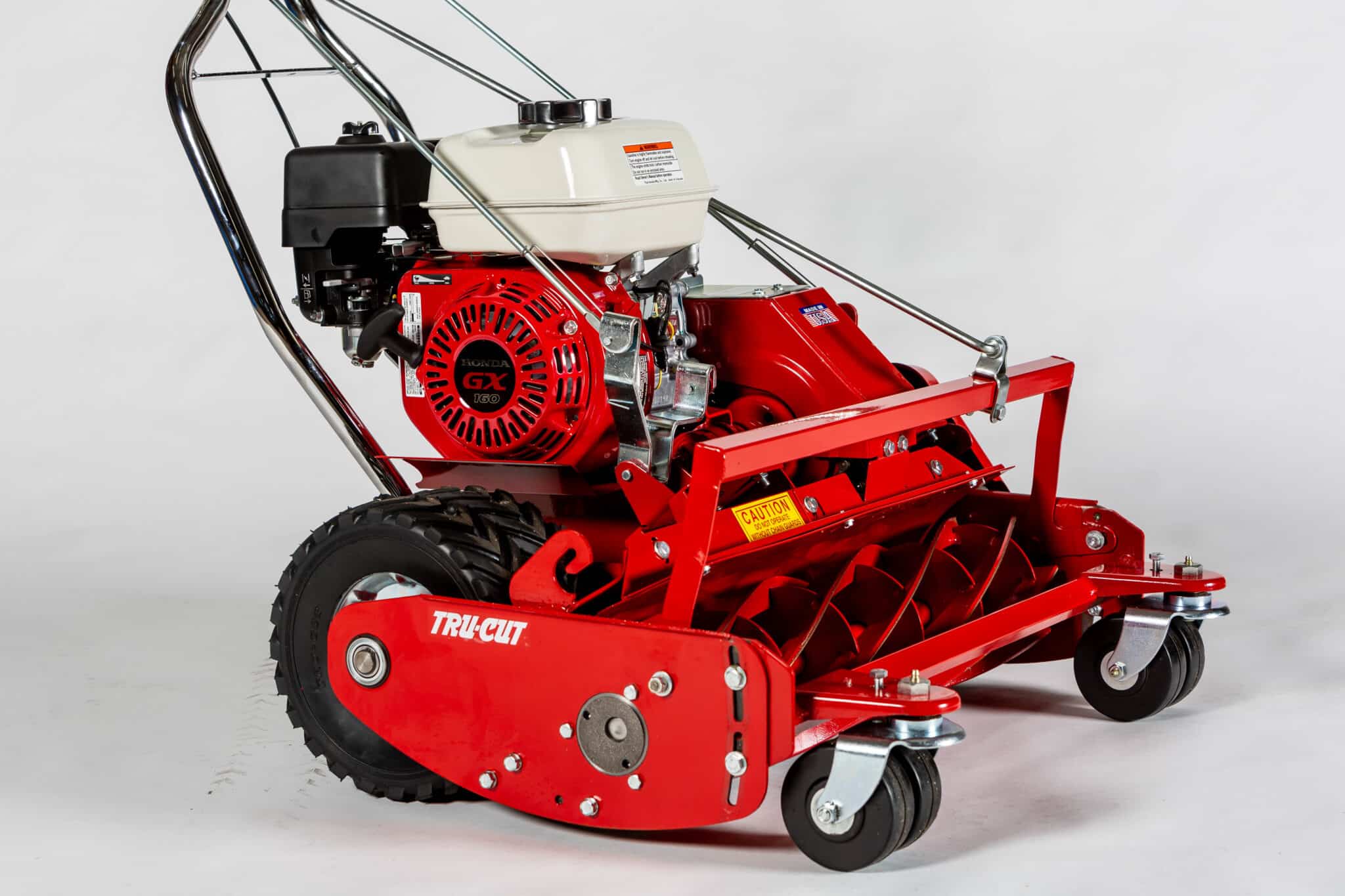 Tru Cut 27″ Commercial Reel Mower with Honda GX160 Motor and 7 Blade ...